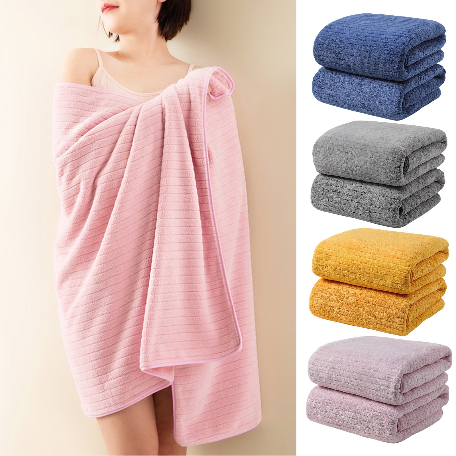 Bath Towel,Velvet Bibulous Home Bath Towel,Ultra Soft Fabric,Large Size ...