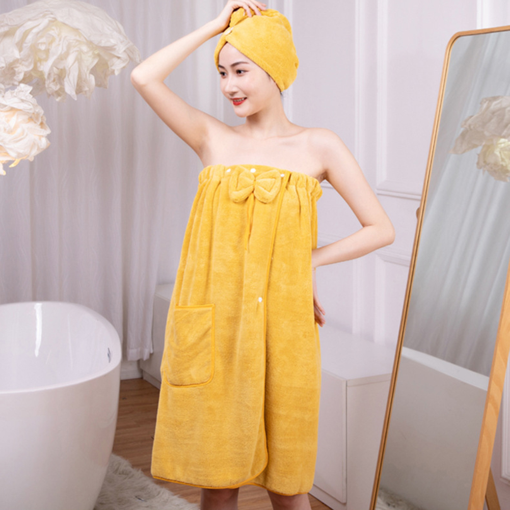 Bath Towel Wrap for Women - Adjustable Shower Wrap Towel with Home ...