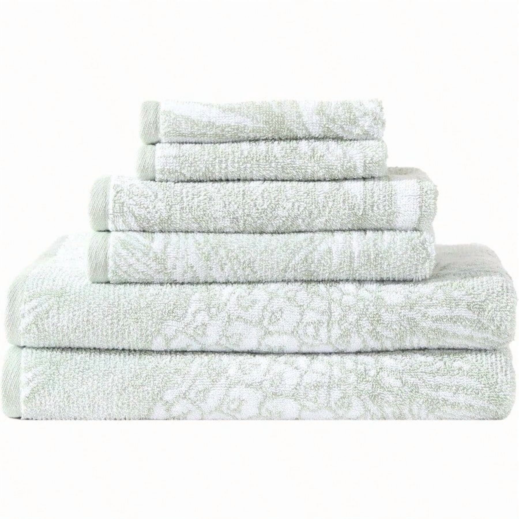 - Bath Towels 100 Soft Absorbent Cotton with Yarn-Dyed Loops Medium ...