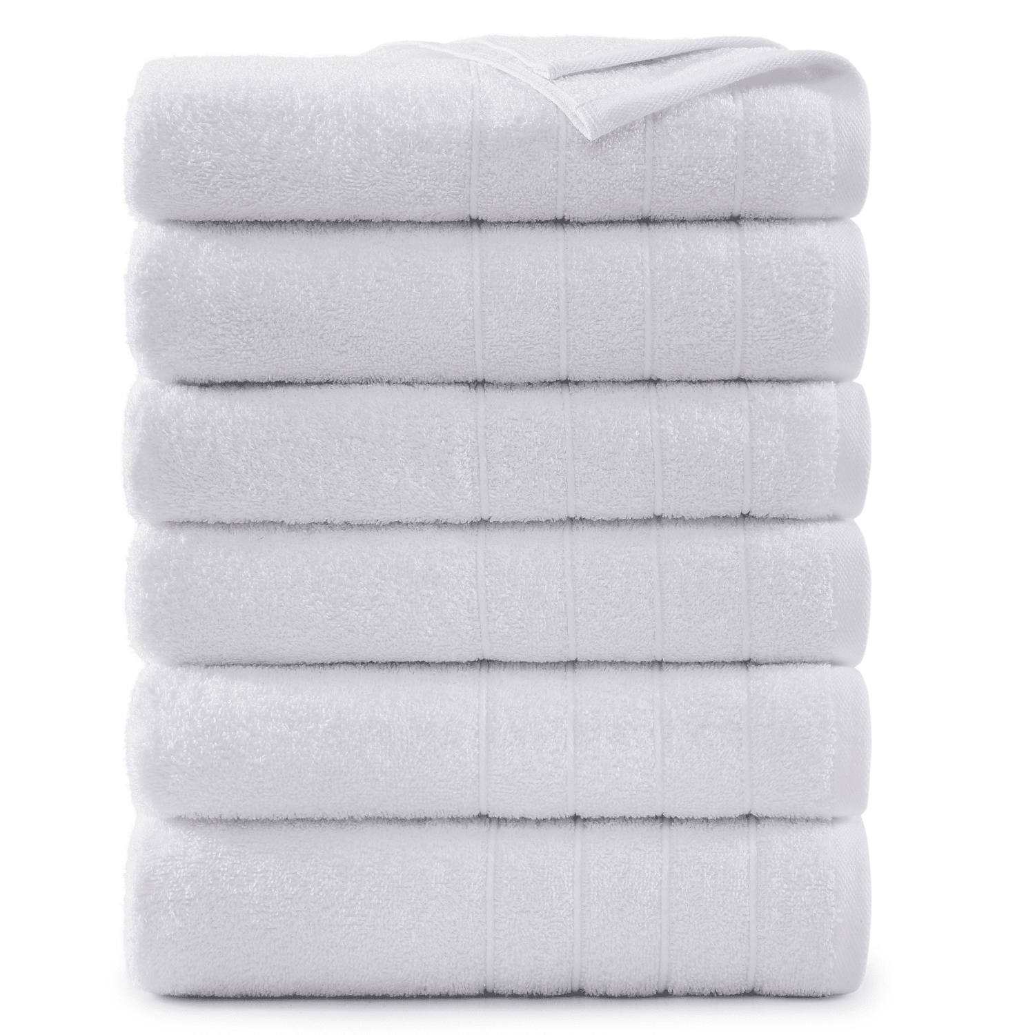 6-pack: 27" X 52" 100% Cotton Extra-absorbent Bath Towels - Walmart.com