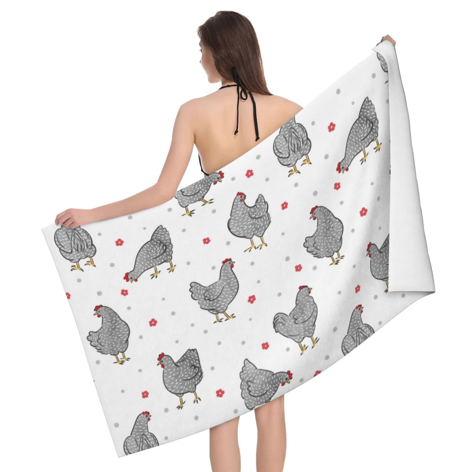 Bath Towels for Bathroom, Quick Dry Microfiber Towels for Body, Rustic ...