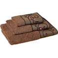 Bath Towels, Larissa Collection, 3-Piece Set, Rose Design - Walmart.com