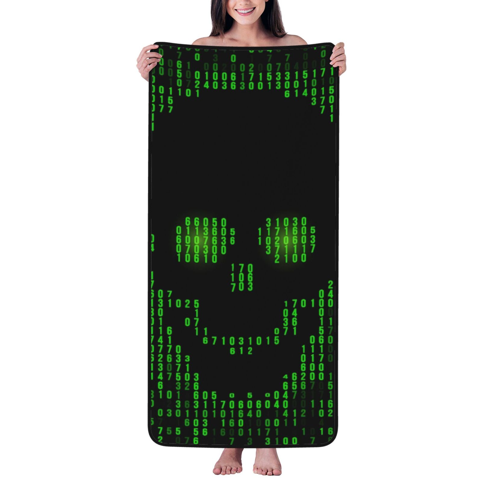 Bath Towels, Numbers Skull Highly Absorbent Towels for Bathroom - Quick ...