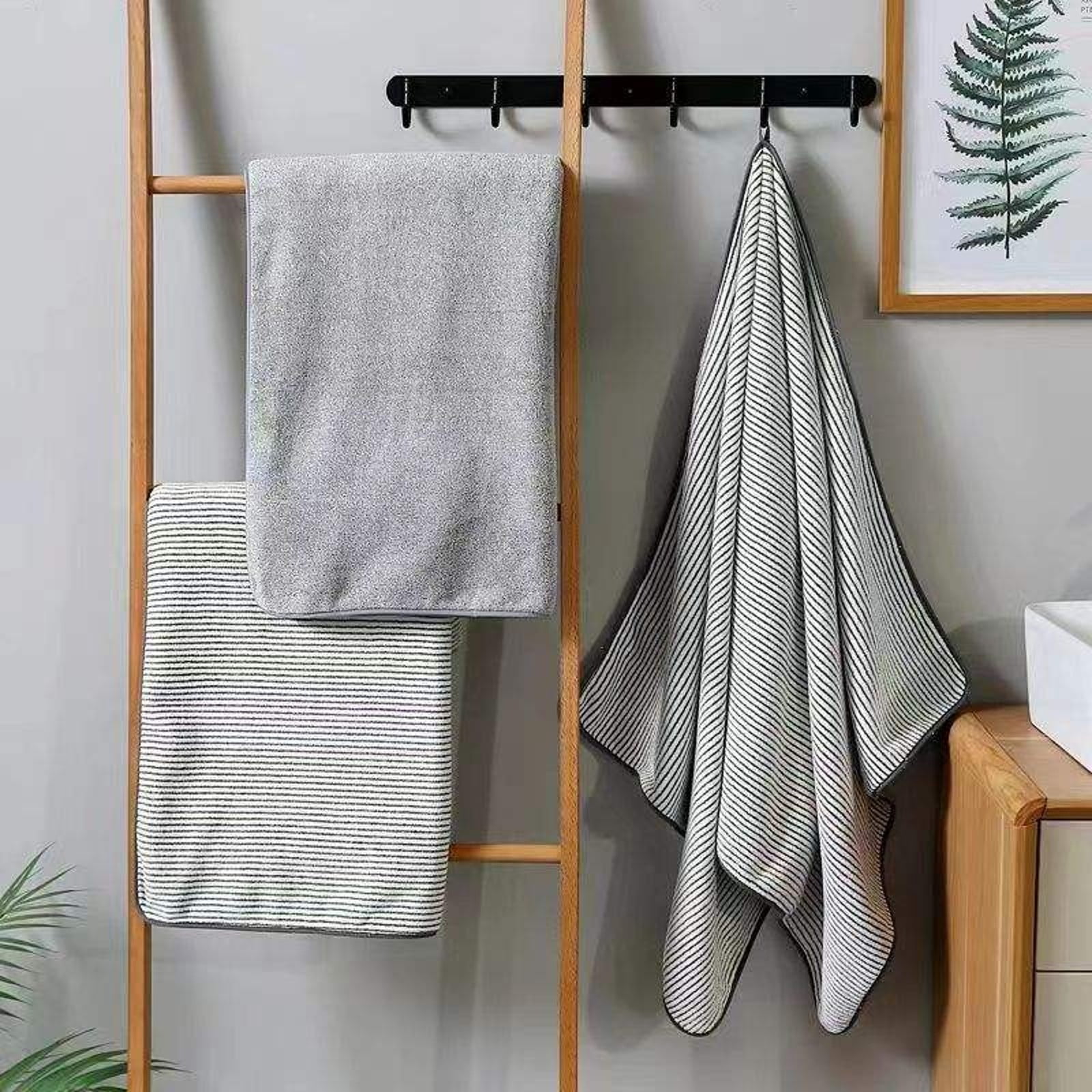 Bath Towels Oversized Bath Towel for Bathroom Ultra Soft Large Solid ...