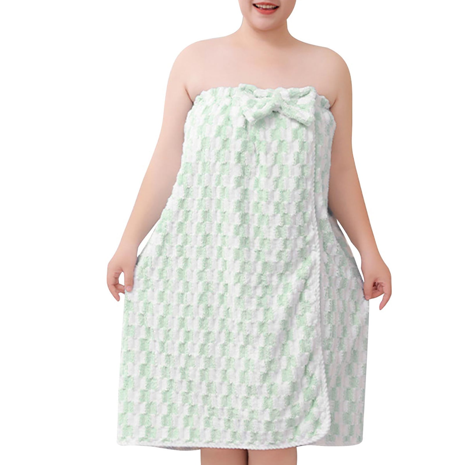 Bath Towels Robe for Women Body Wrap Towel Plush Shower Bathrobe ...