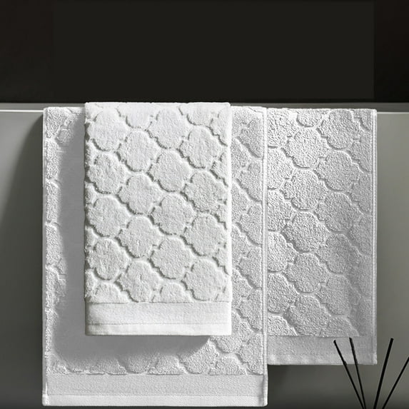 Bath Towels Set of 4 | Thick Soft Absorbent Polyester | 29x13 Inch ...