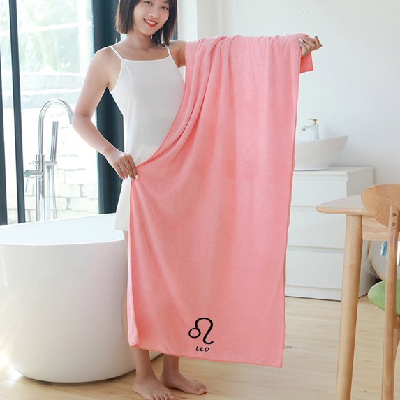 Bath Towels Set Fleece Soft Thick Absorbent Quick Dry Large Bathroom ...