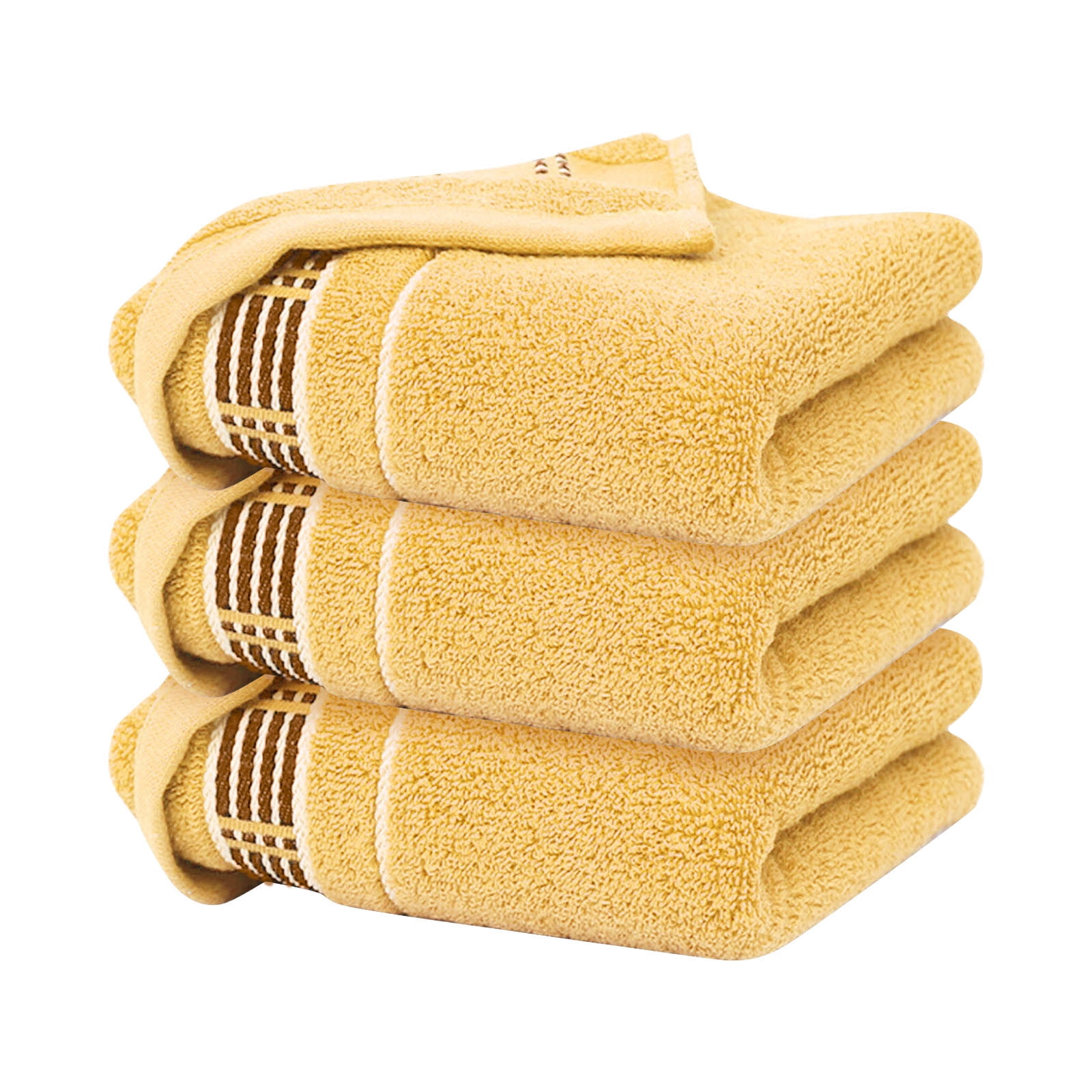 Bath Towels Set Of 3, Cotton Washcloths For Body And Face, Medium ...