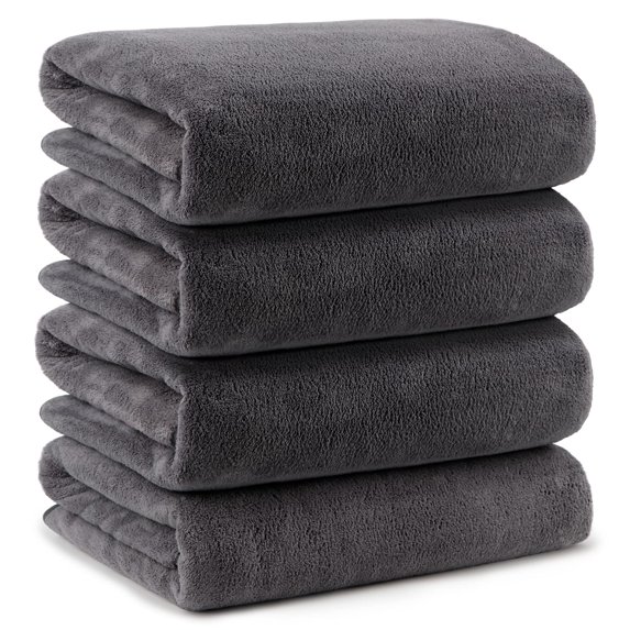 Bath Towels Set of 2 27x54 Soft Absorbent Quick Dry Microfiber for Body ...
