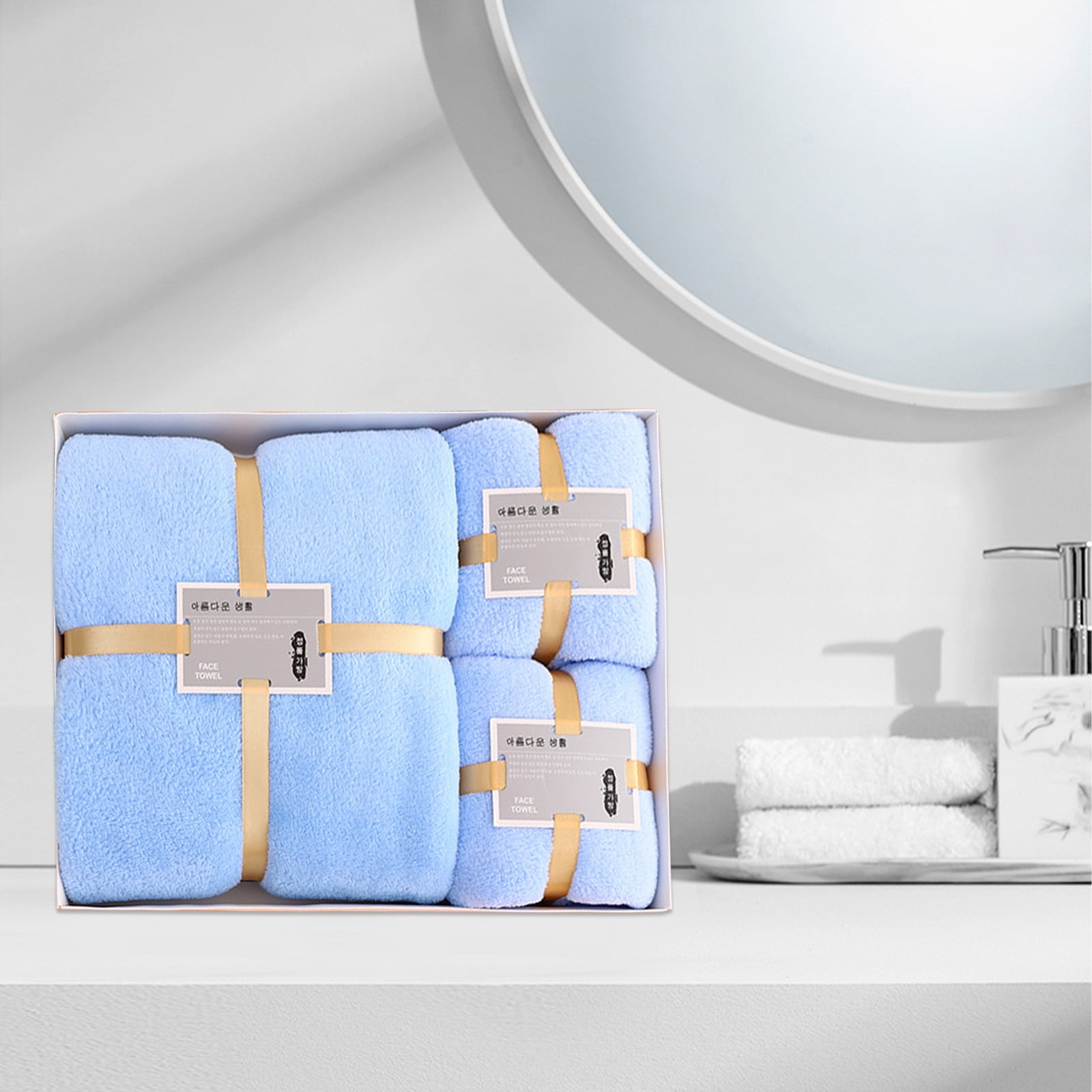 Bath Towels Velvet Bath Towel Set,Luxury Soft Absorbent Towels,3-Piece ...