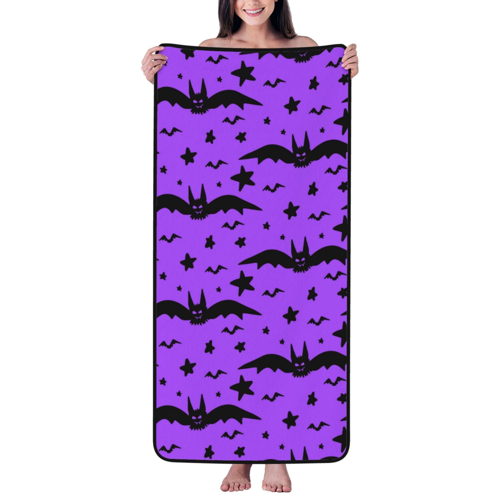 Bath Towels, halloween bat elements Highly Absorbent Towels for ...