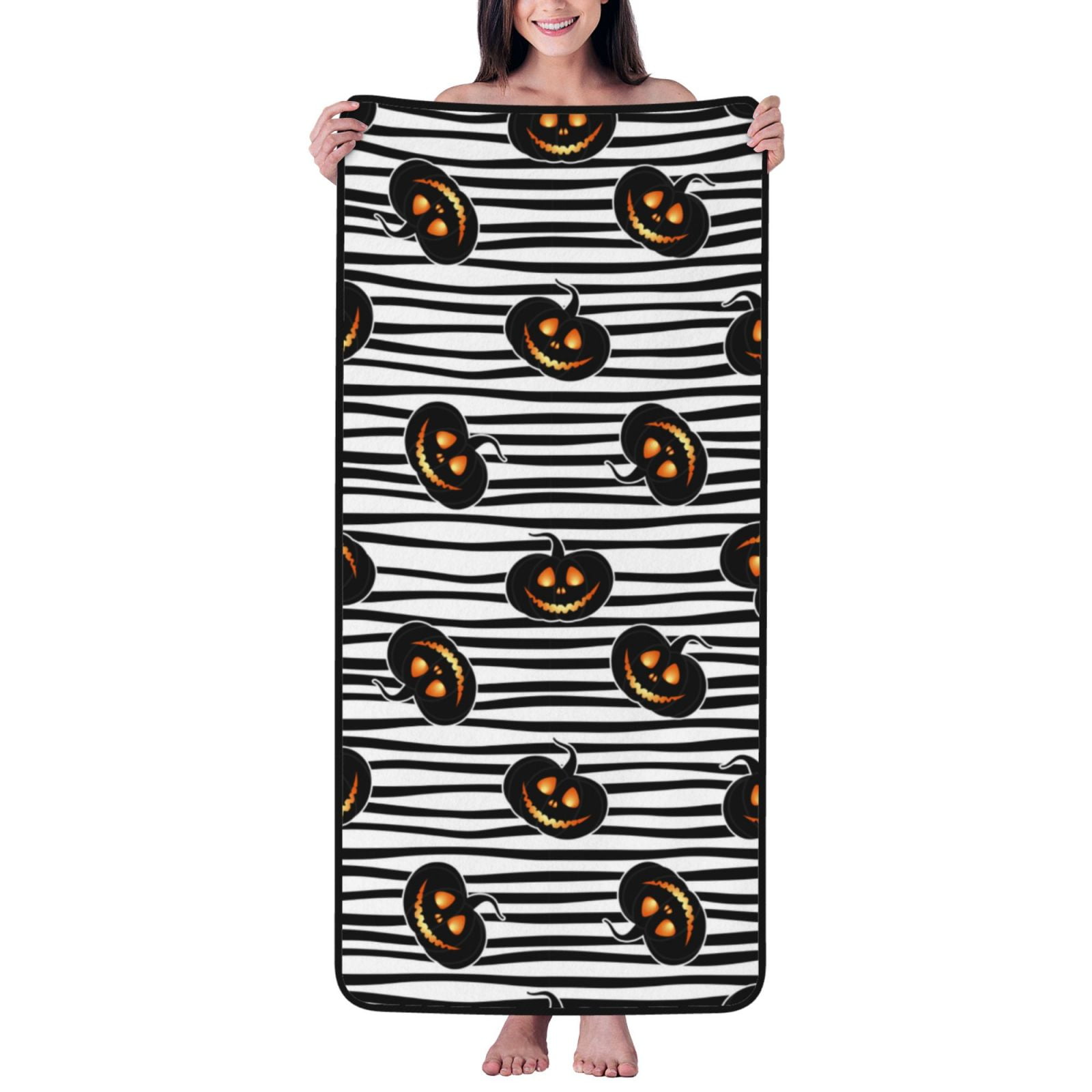 Bath Towels, Haloween Pumpkins Highly Absorbent Towels for Bathroom ...