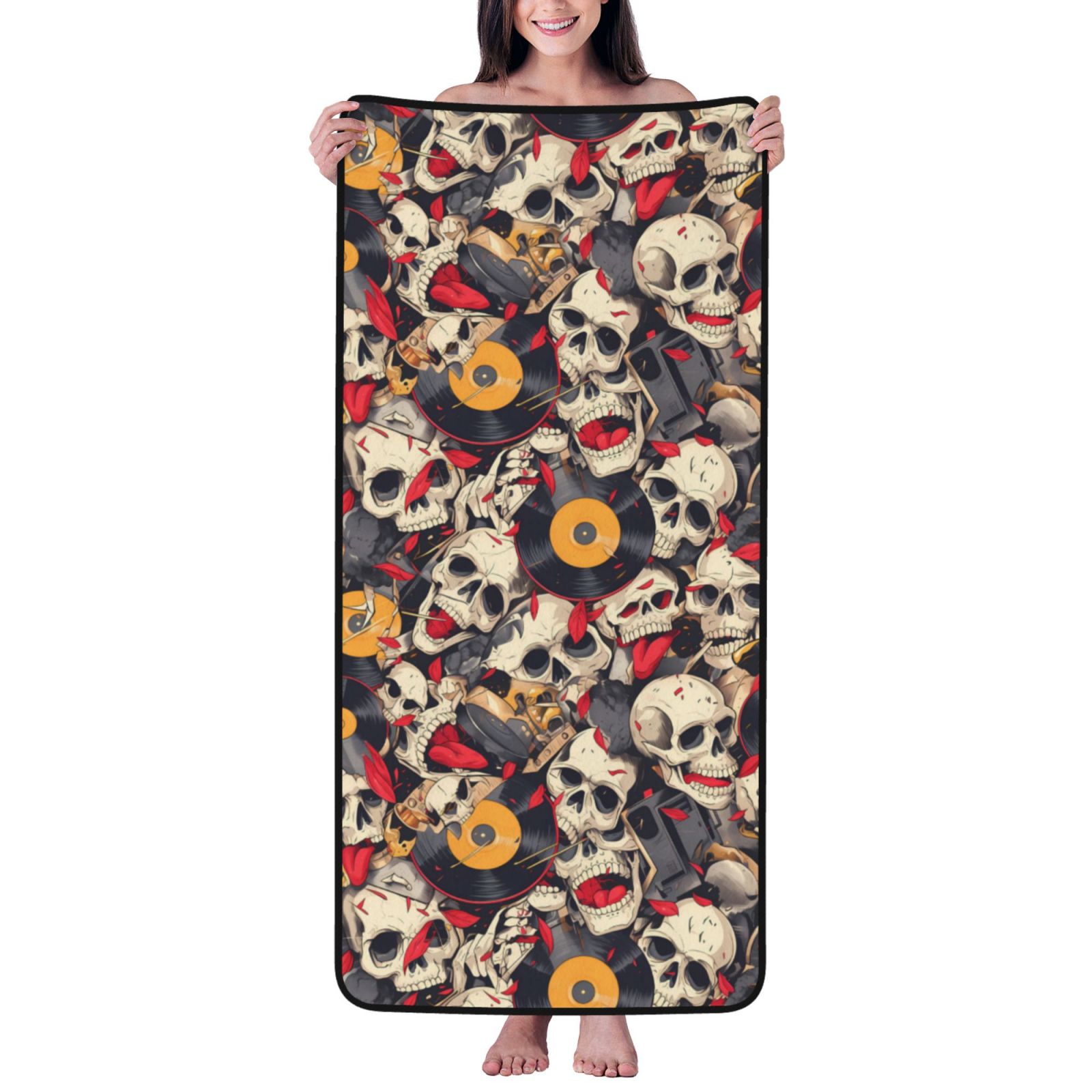 Bath Towels rock Skull record artist Highly Absorbent Towels for ...