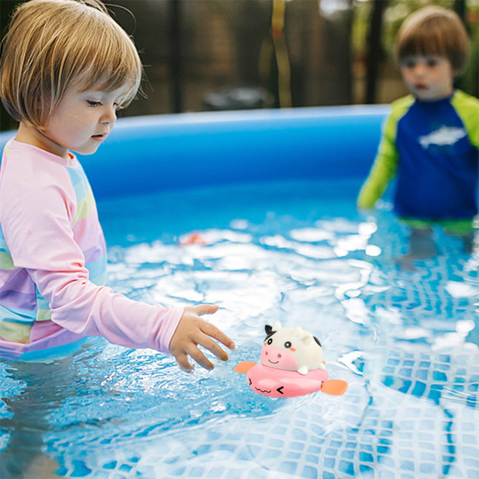 Bath Toy Boat | Wind-Up Floating Water Toy | Clockwork Design | Bright ...