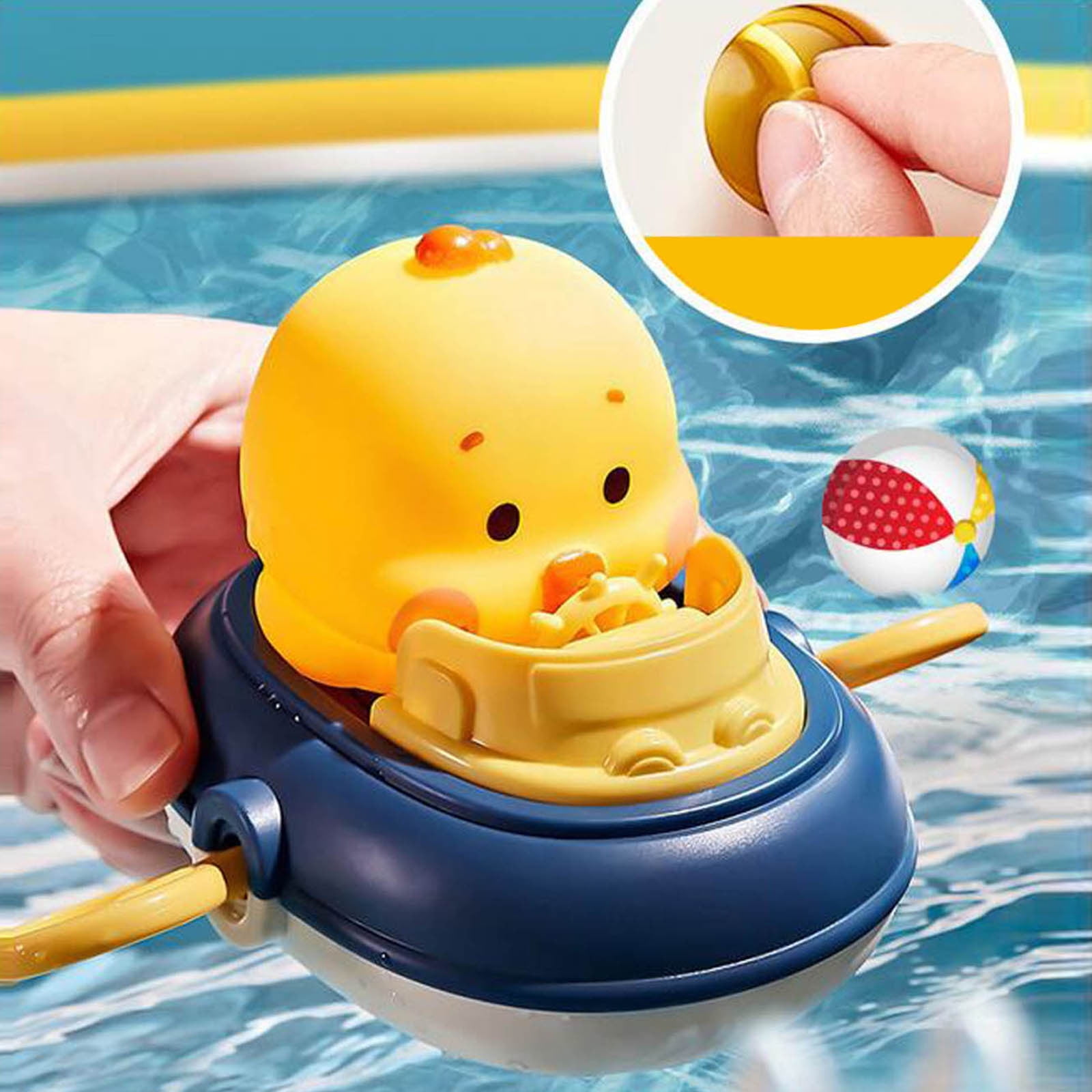 Bath Toy Cute Animal Clockwork Bathtub Swimming Pool Toy Baby Bath Toys ...