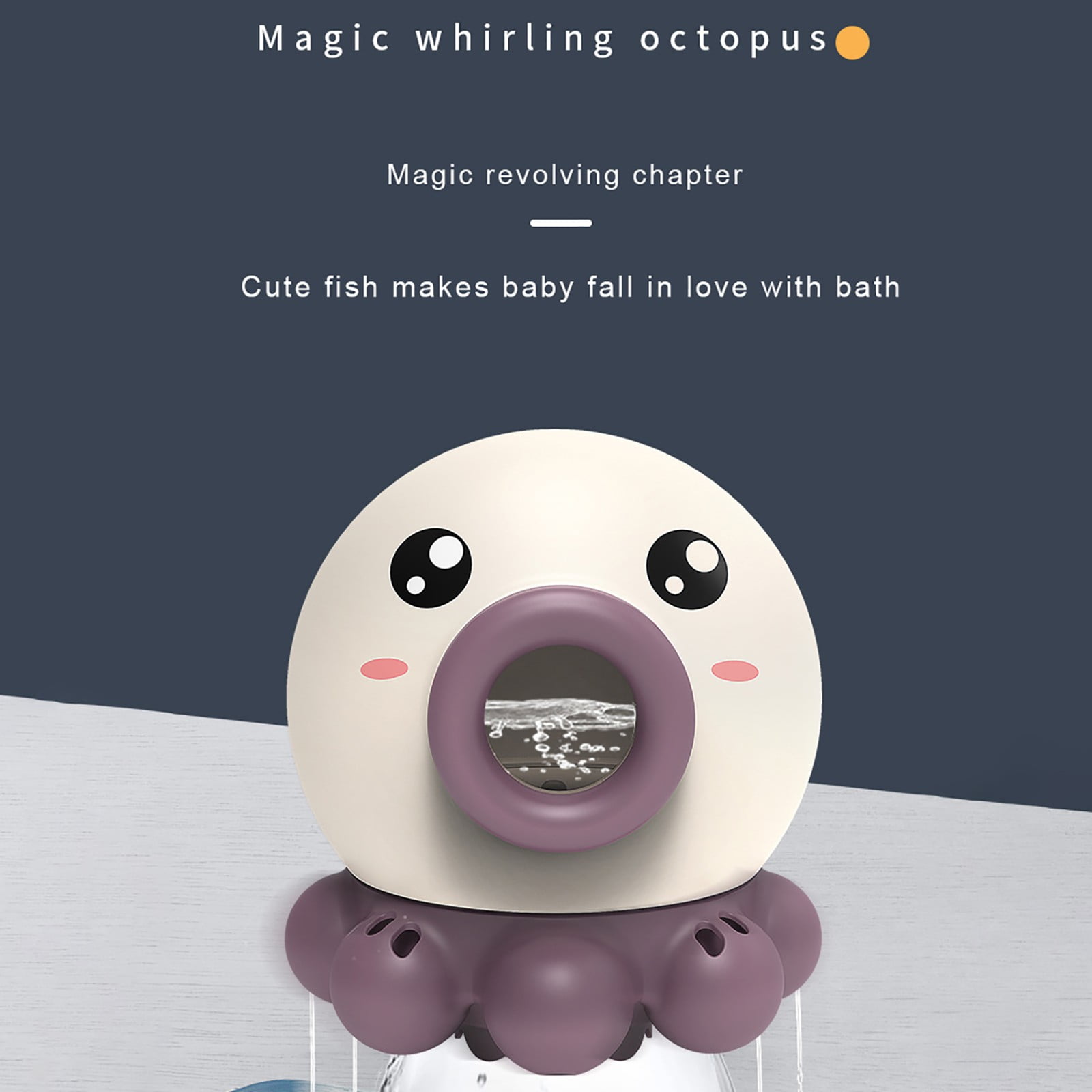 Bath Toy Spray O-ctopus, Colorful Whirling Octopus Bathtub Toy, Water ...