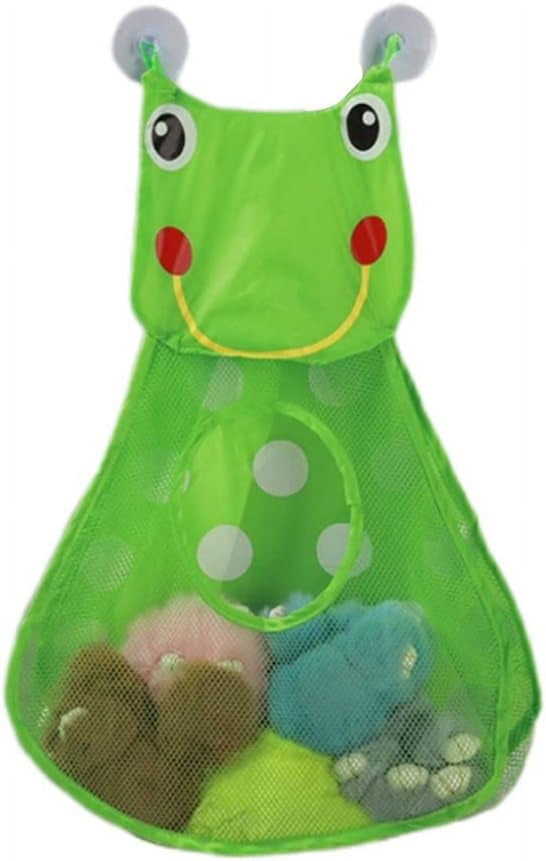 Bath Toy Storage Organiser Frog Shape Bath Toy Net Stoarge Wall Mounted ...