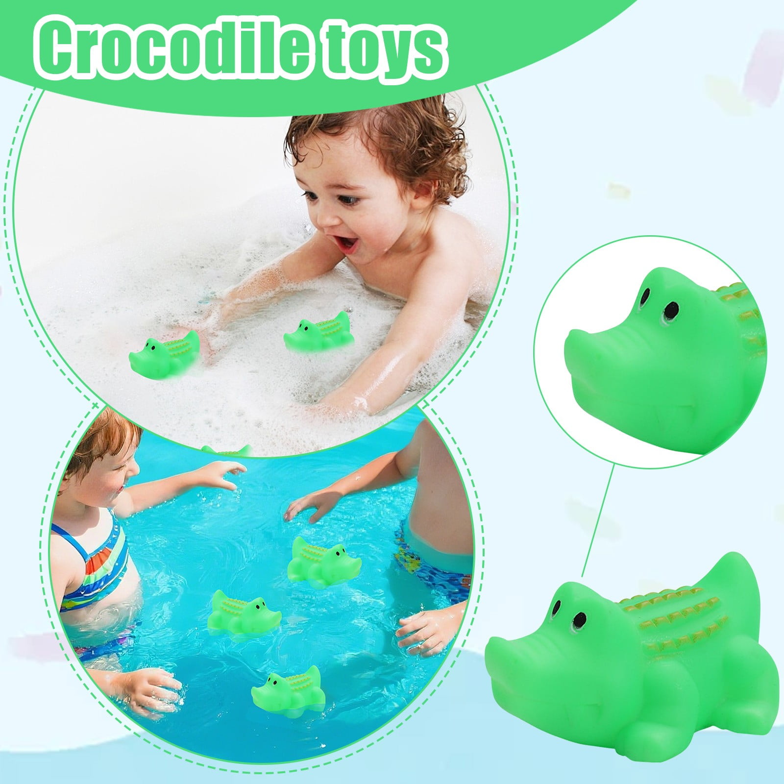Bath Toys,Crocodiless Bath Play ,Baby Infants Kids Toddler Child,Alligators Bathtime Toys ...