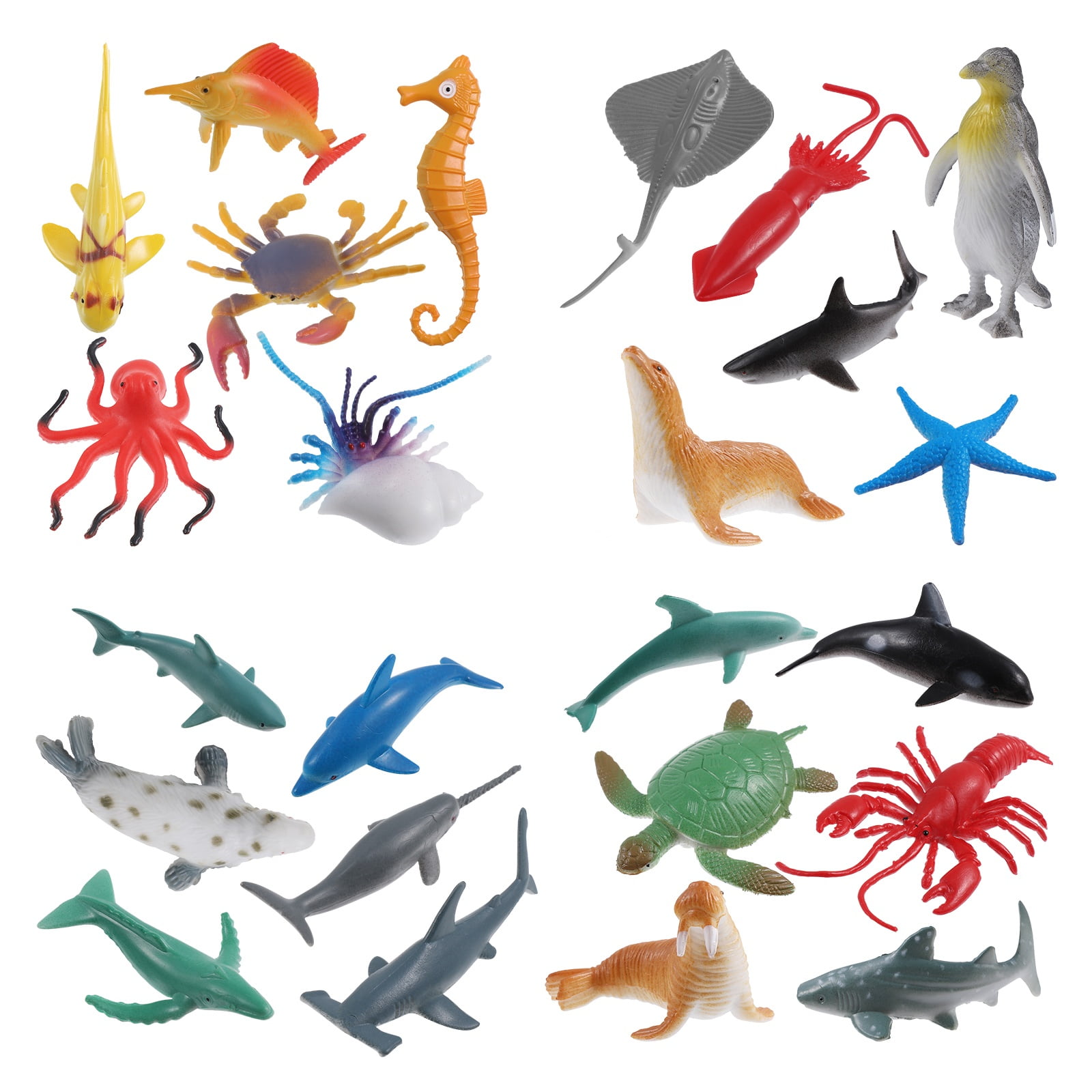 Bath Toys Pack Ocean Animal Figures Sea Animal Toy Set Child - Walmart.com