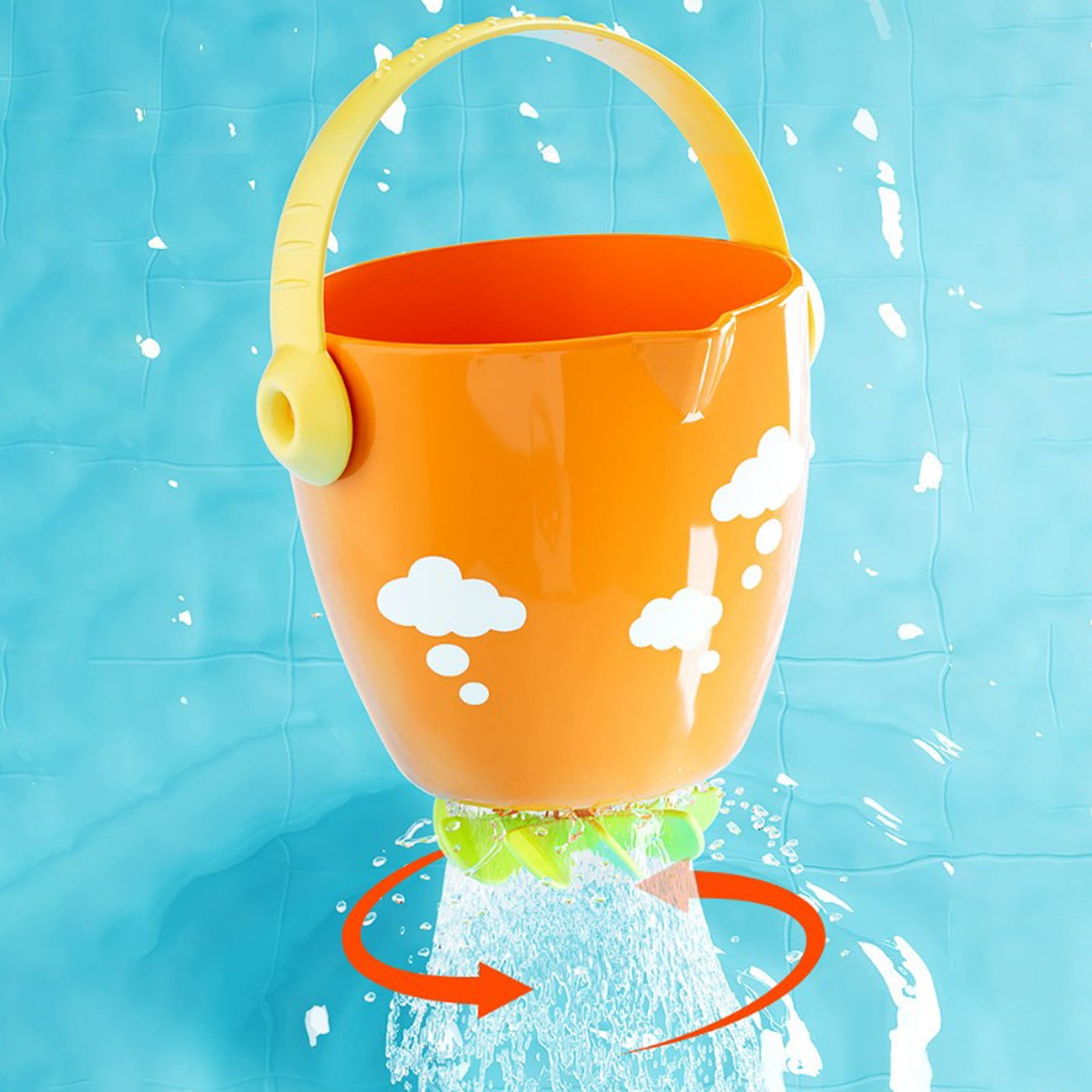 Bath Toys Stacking Water Buckets Set | Mini Shower Pouring Cups ...