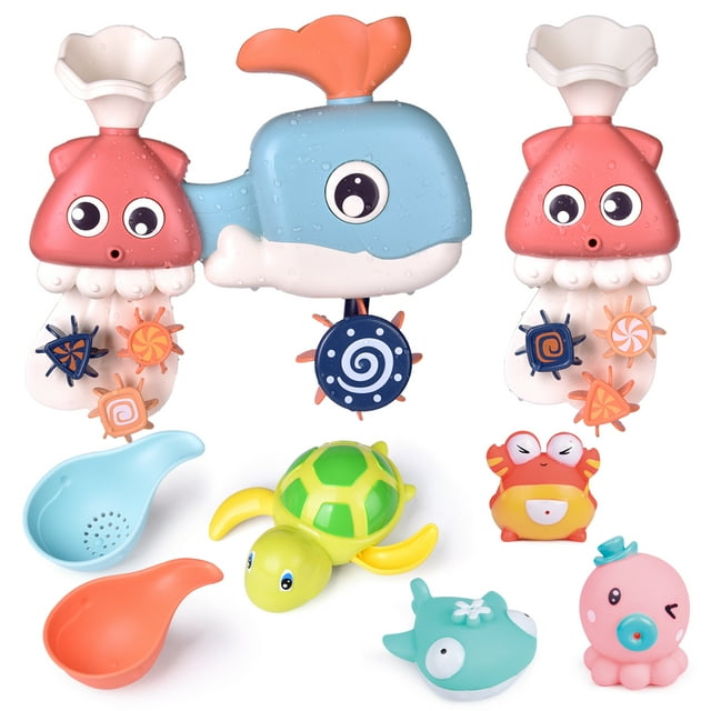 Bath Toys for Kids with Sea Animals Waterfall Station,Squirters toy ...