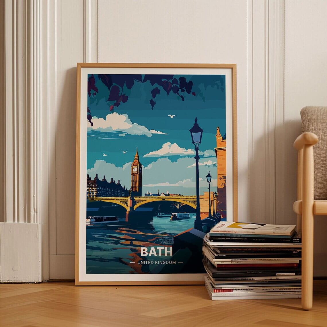 Bath Travel United Kingdom Cityscape Wall Art Unframed Paper Print ...
