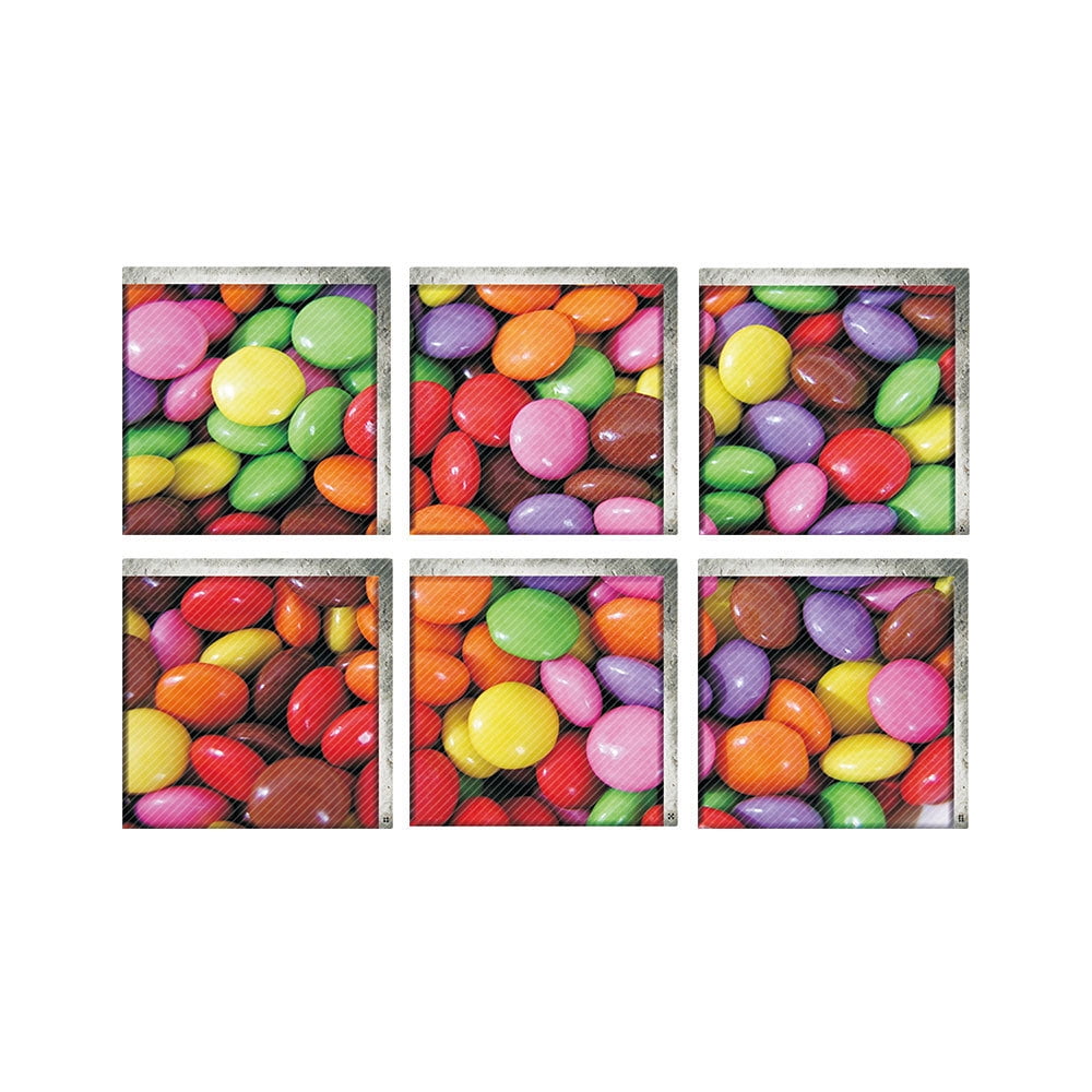 Bath Treads Stickers Beach Pattern Square 3D Adhesive Anti Slip Tub ...