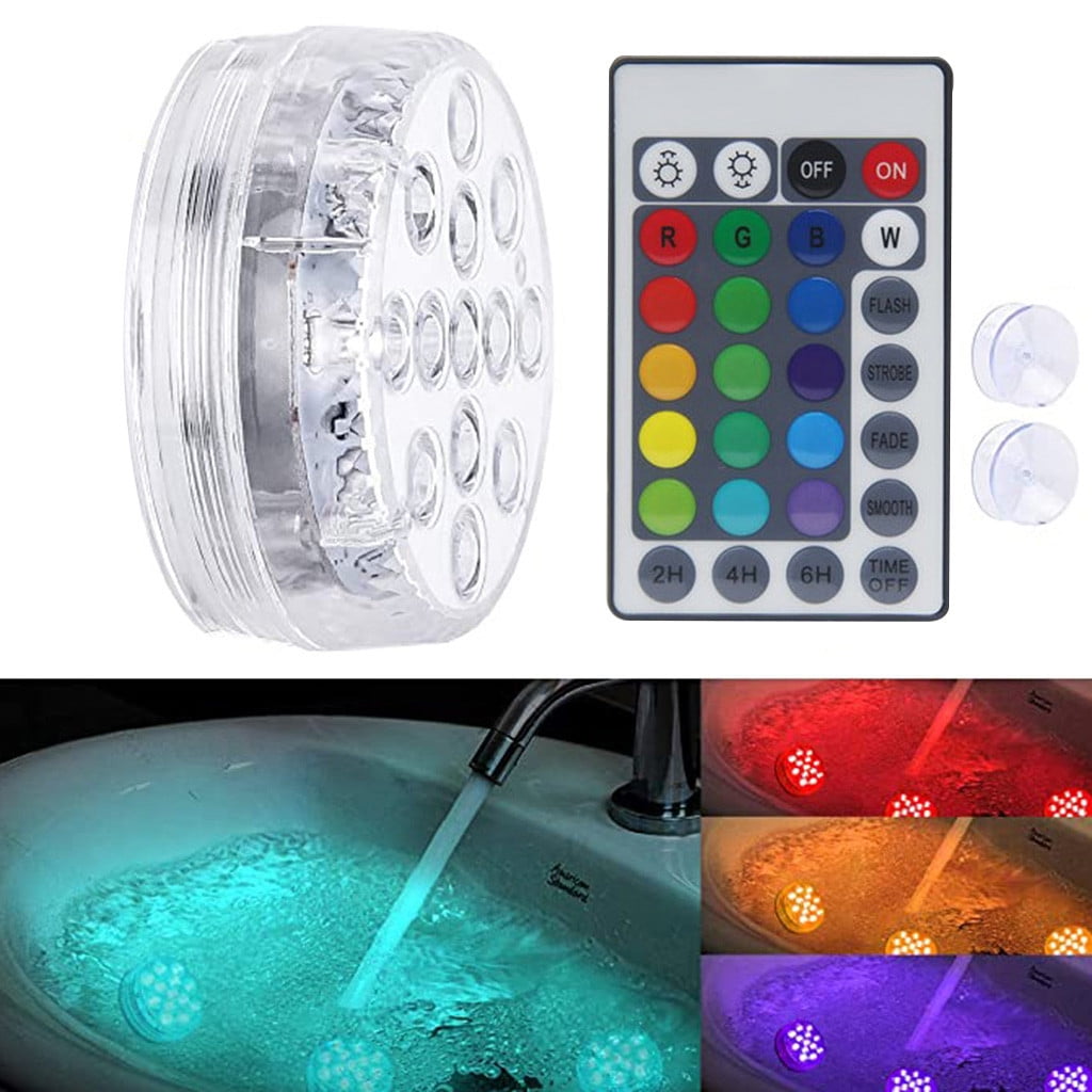 Bath Tub Lights Wireless, Battery Operated Waterproof Glow Light for ...
