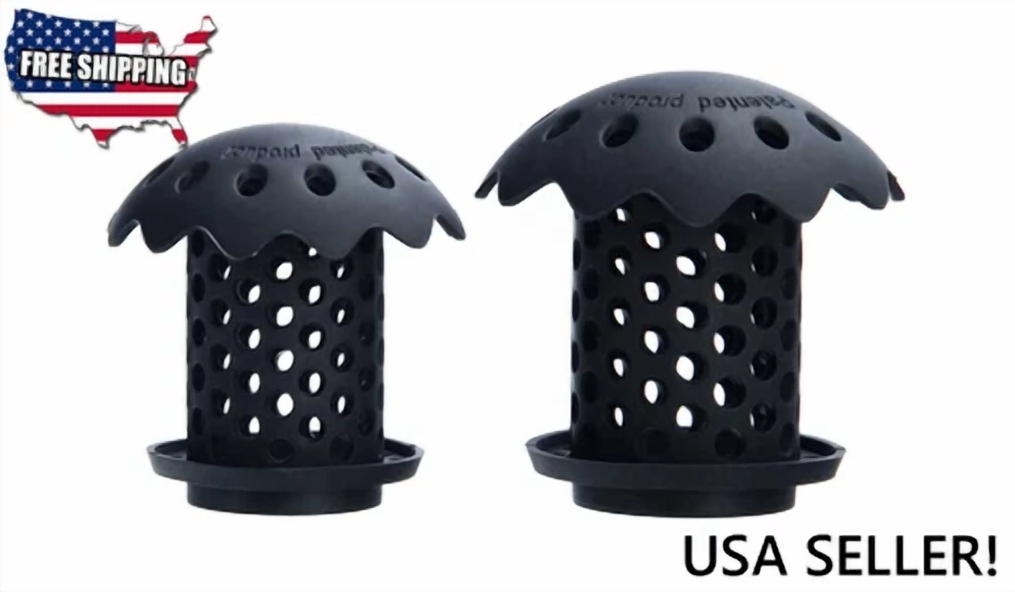 Bath Tub / Sink Hair Drain Catcher Combo Set Bathroom Clog-Free Drains ...
