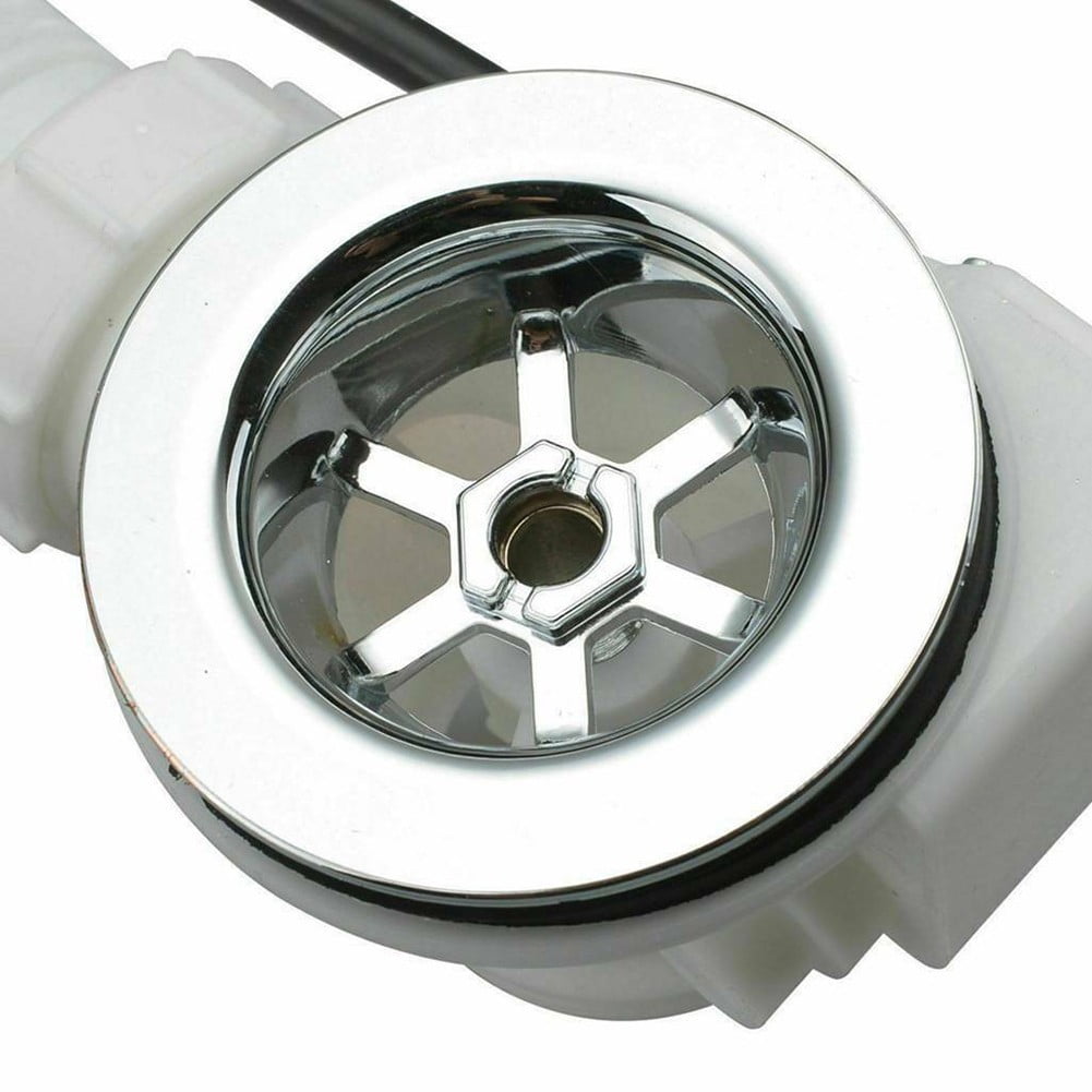 Bath Waste Pipe 55Cm Concealed Bath Overflow Waste Pop-Up Plug Plastic ...