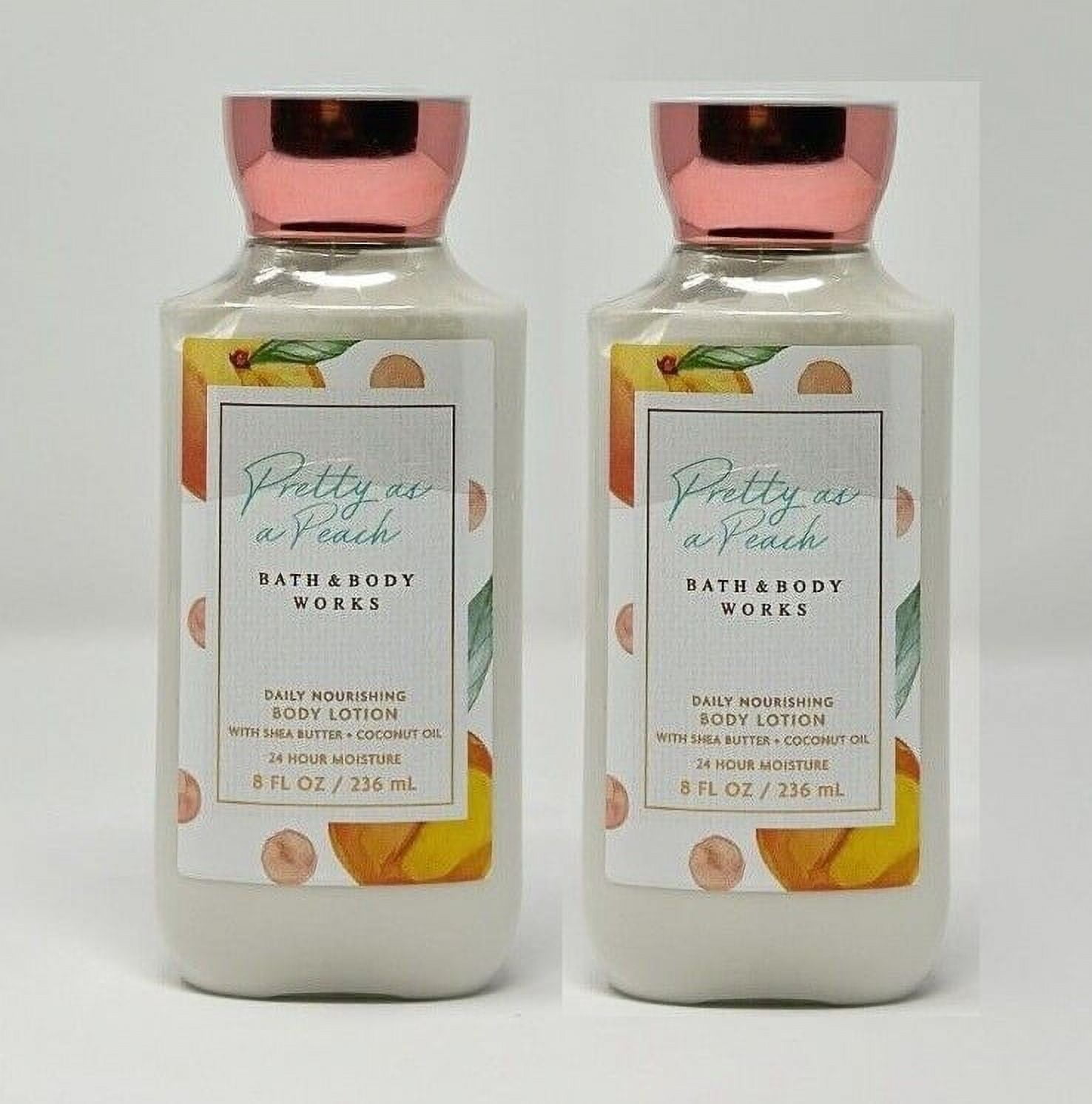 Bath and Body Works 2 Pack Pretty as a Peach Super Smooth Body Lotion 8 ...