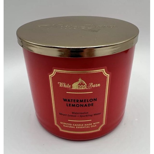 Bath and Body Works 3-Wick Candle, Watermelon Lemonade Scented Candle ...