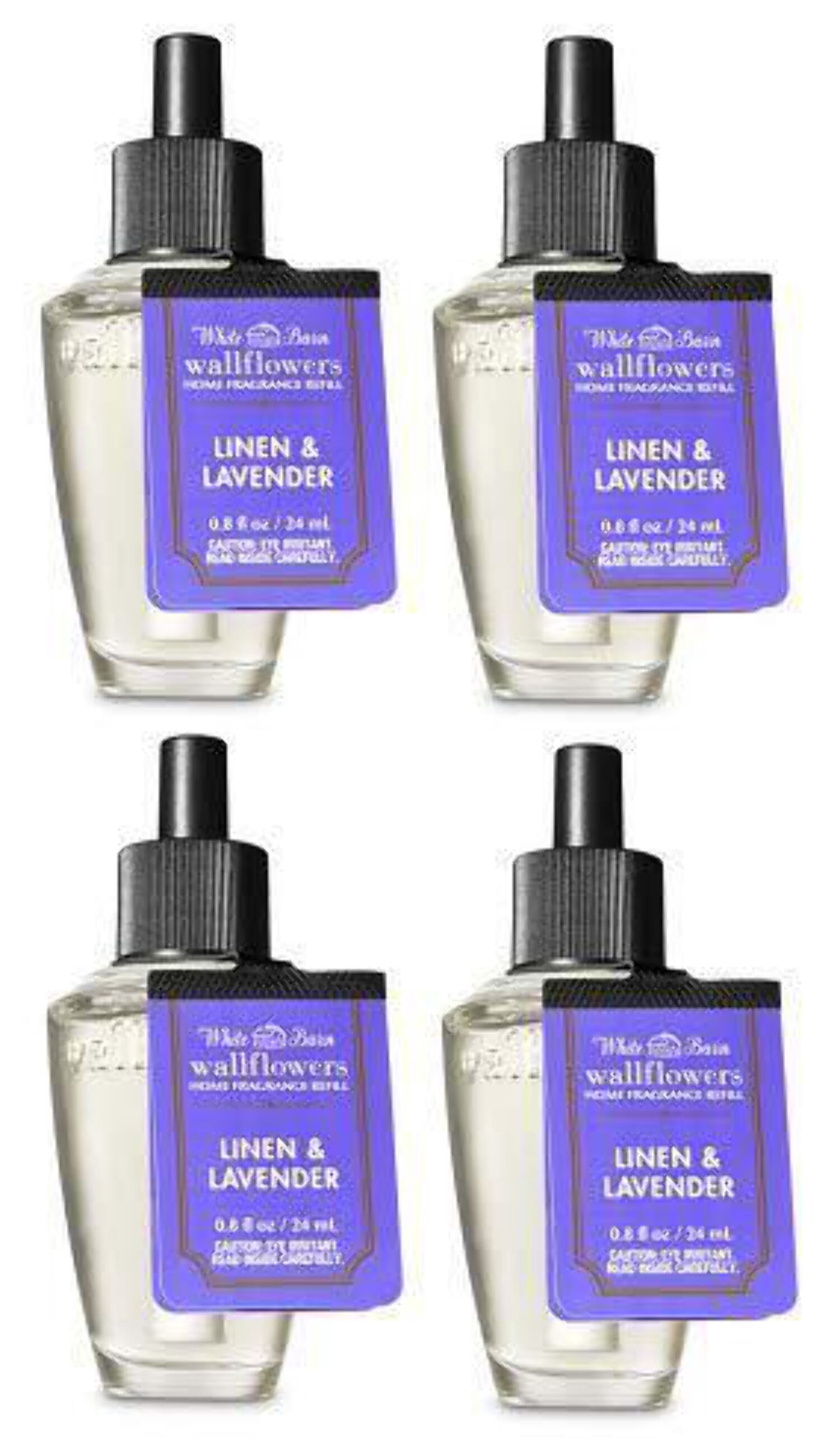 Bath and Body Works 4 Pack Linen and Lavender Wallflowers Fragrance ...
