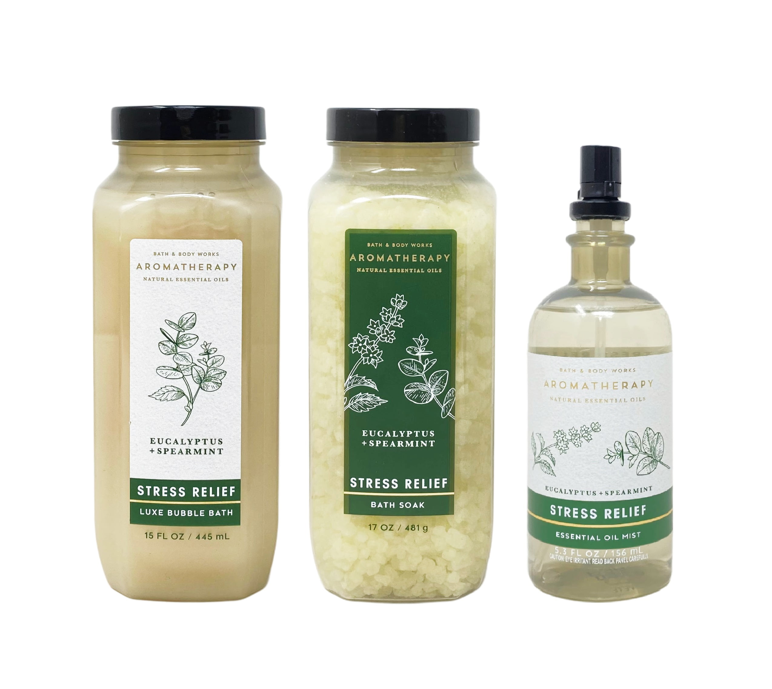 Bath and Body Works Aromatherapy Eucalyptus + Spearmint 3 Piece Gift ...