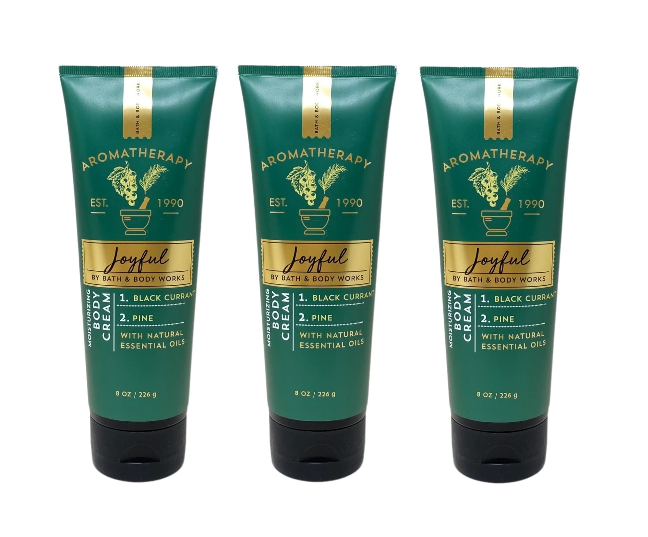 Bath and Body Works Aromatherapy Joyful BLACK CURRANT + PINE 3 Pack ...