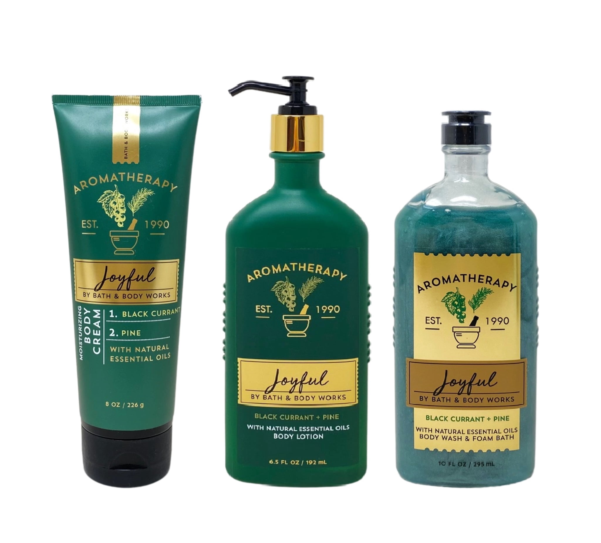 Bath and Body Works Aromatherapy Joyful BLACK CURRANT + PINE Bundle ...