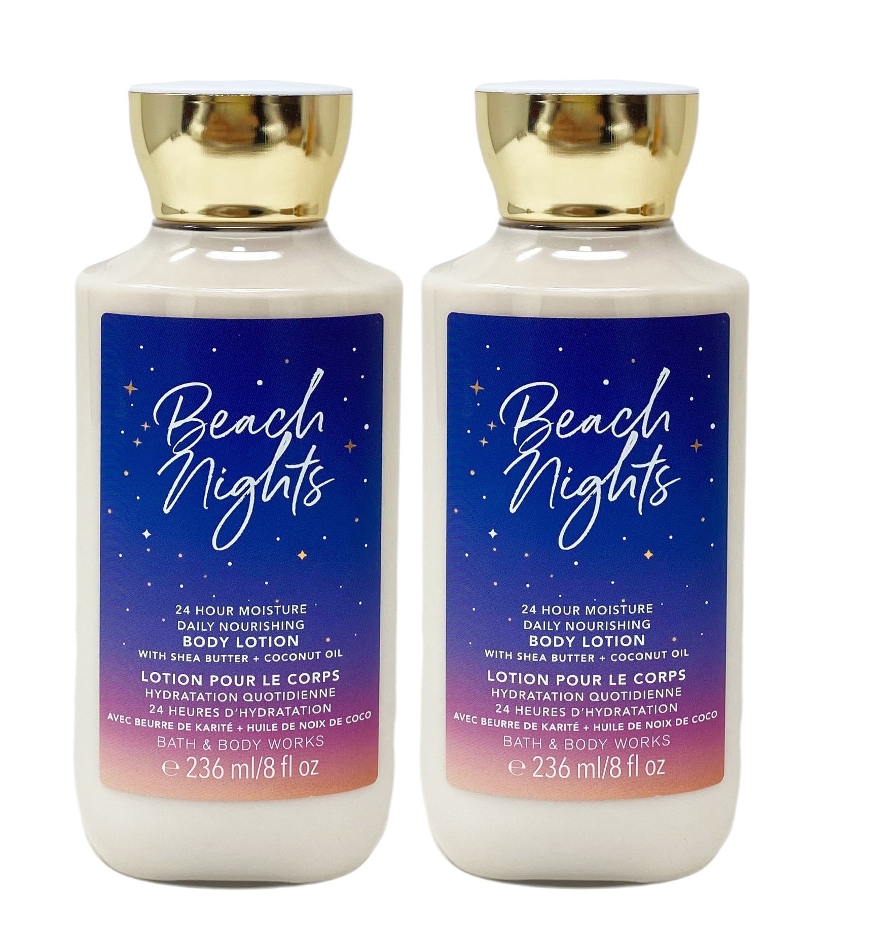 Bath and Body Works Beach Nights Daily Nourishing Body Lotion Duo Gift ...