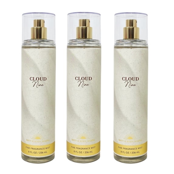 Bath & Body Works Cloud Nine Perfume Spray - 3 Piece Set, 8 fl oz / 236 ...