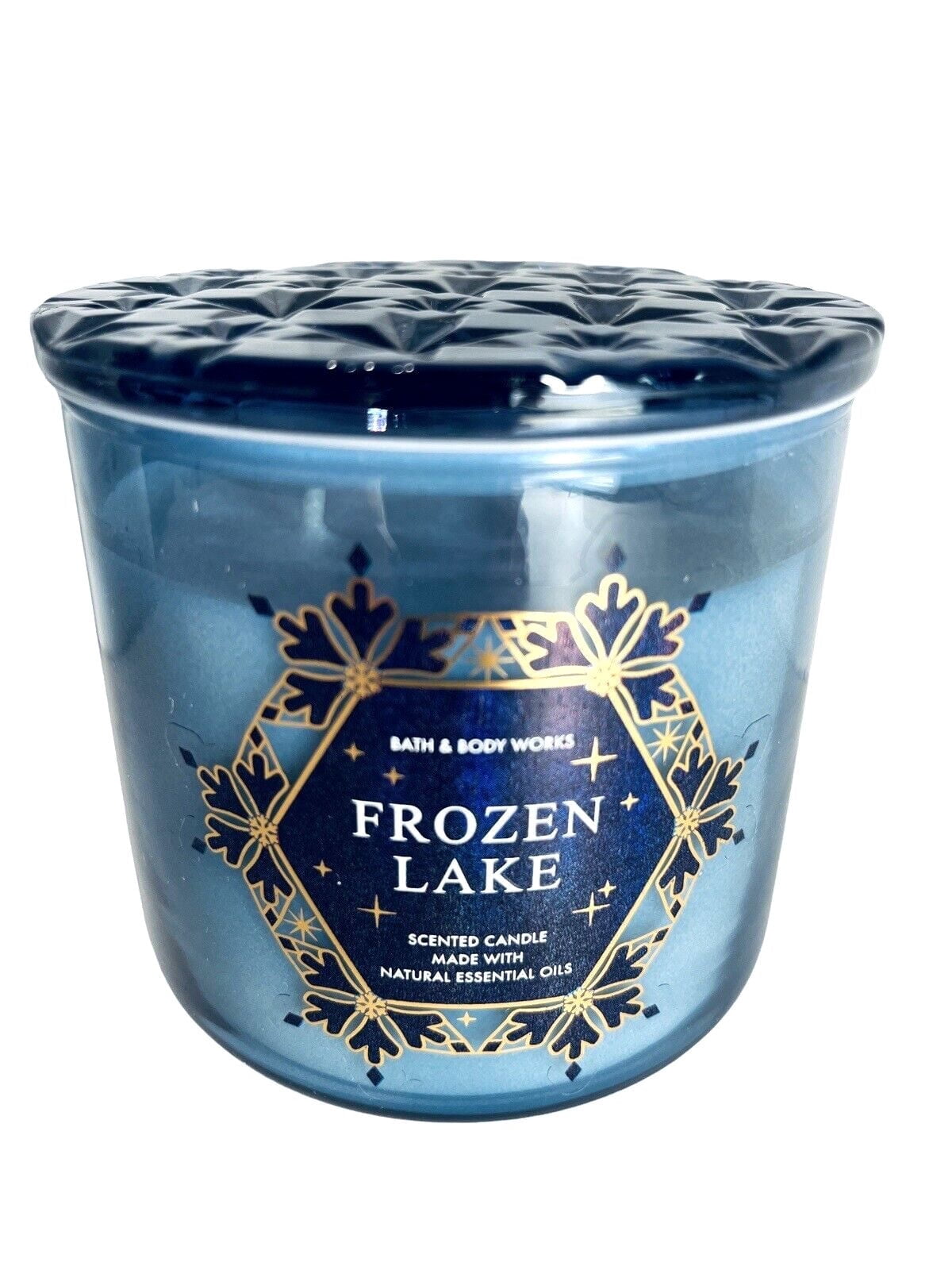 Bath and Body Works FROZEN LAKE Scented 3-Wick Candle with Natural ...