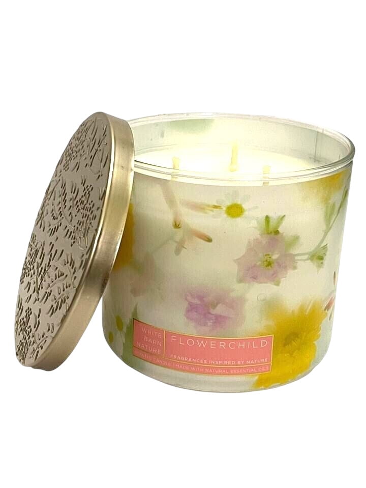 Bath and Body Works Flowerchild (White Barn) Scented 3-Wick Candle (14. ...