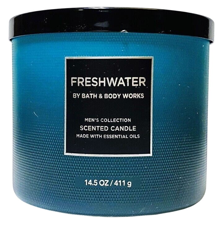 Bath and Body Works Freshwater (Men's Collection) 3-Wick Scented Candle ...