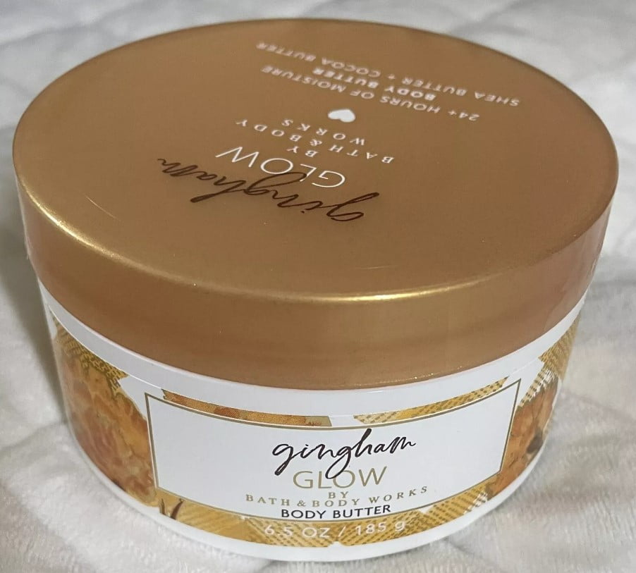 Bath and Body Works Gingham Glow Body Butter, Shea and Cocoa Butter 6.5 ...