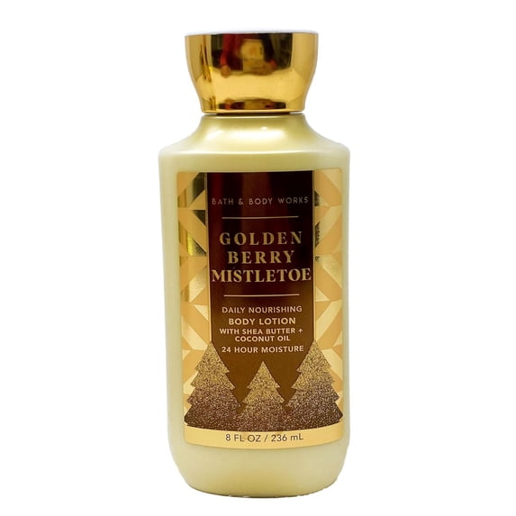 Bath and Body Works Golden Berry Mistletoe Daily Nourishing Body Lotion ...