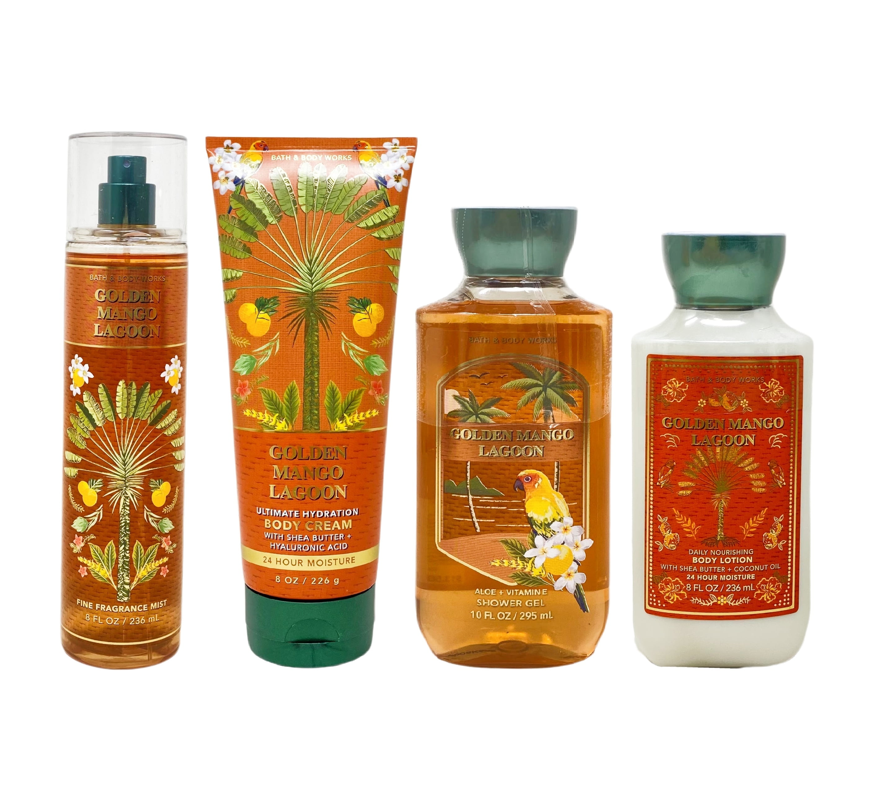 Bath and Body Works Golden Mango Lagoon Deluxe Gift Set - Fine ...