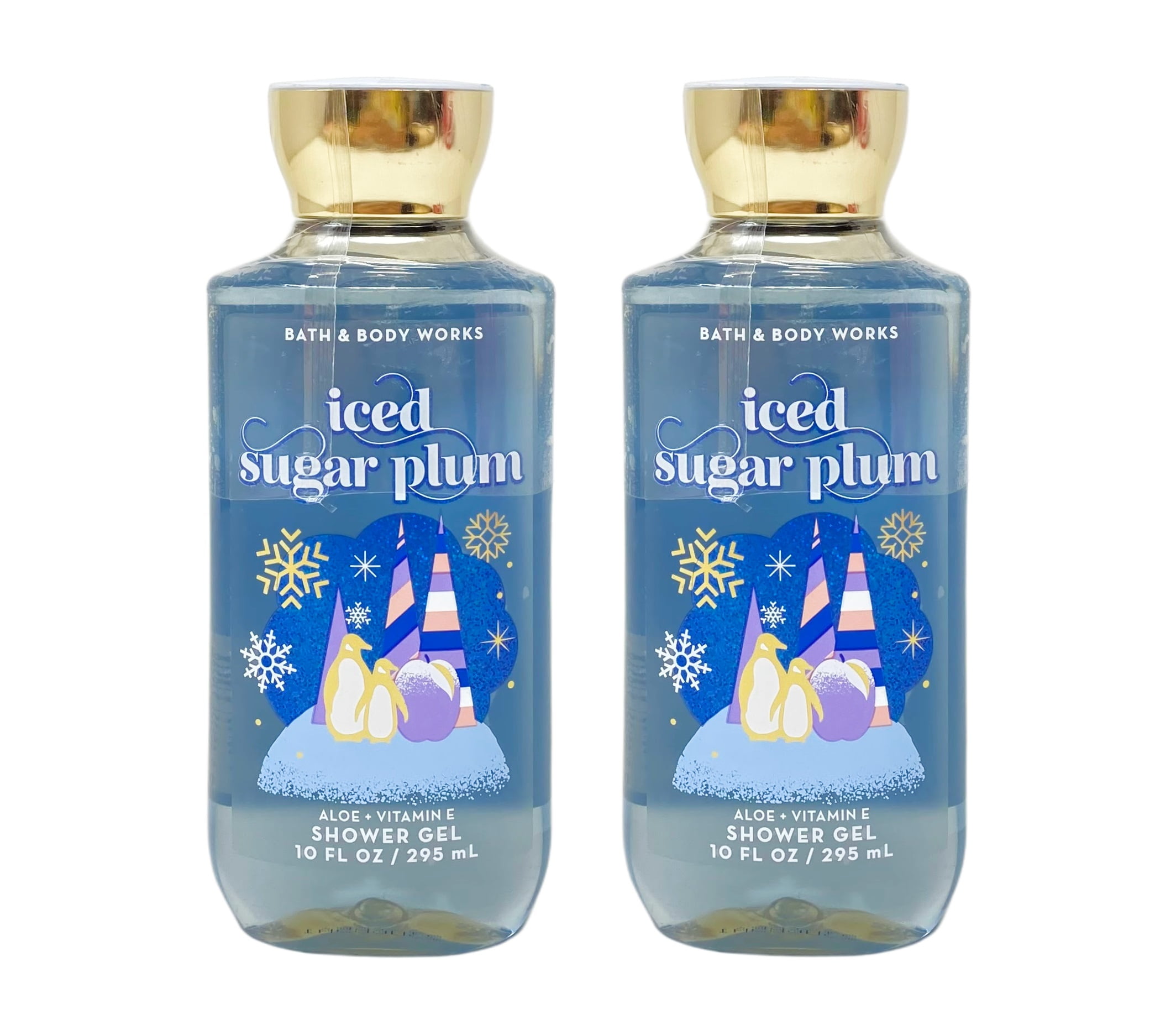 Bath & Body Works Iced Sugar Plum Creamy Aloe + Vitamin E Shower Gel ...