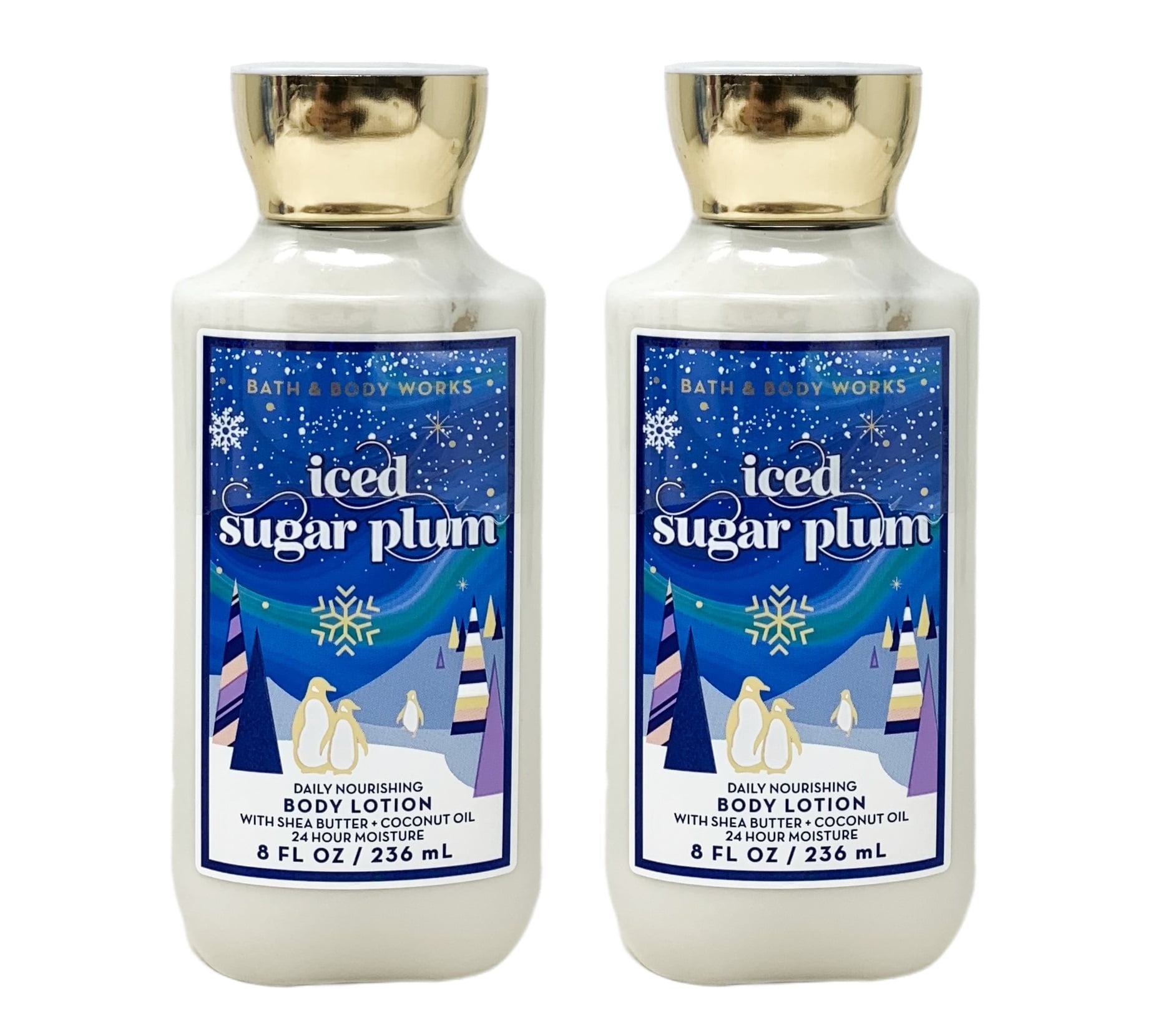 Bath and Body Works Iced Sugar Plum Daily Nourishing Body Lotion Duo ...