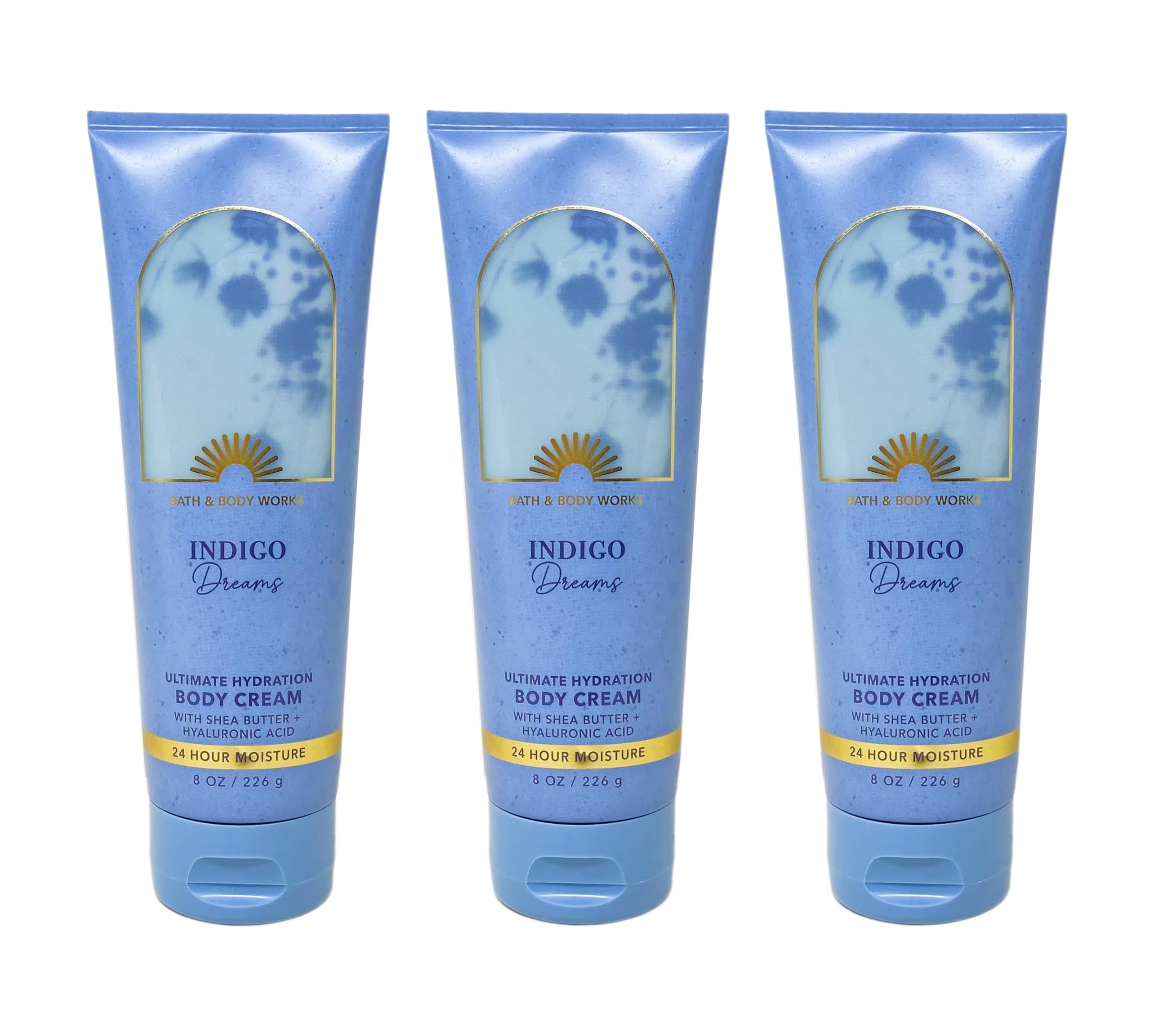 Bath and Body Works Indigo Dreams Ultimate Hydration Body Lotion Cream - 3 Piece 8 oz Set ...