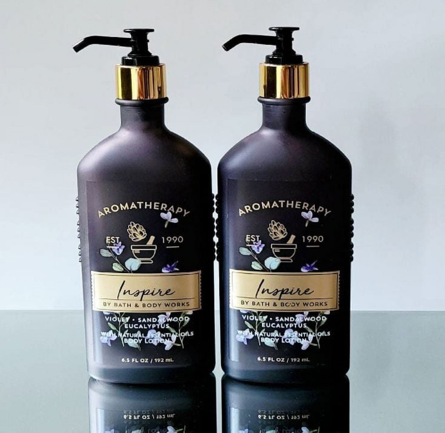 Bath And Body Works Inspire Violet Sandalwood Eucalyptus Body Lotion