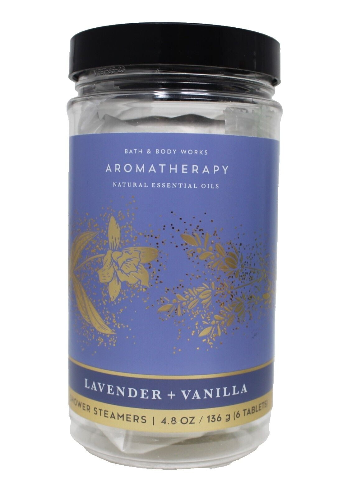 Bath and Body Works Lavender + Vanilla Shower Steamers (Aroma) 4.8 OZ ...