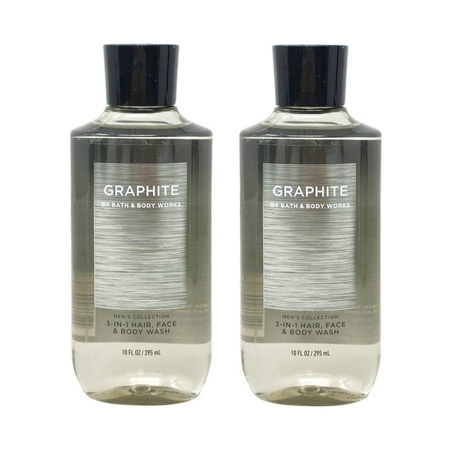 Bath and Body Works Men's Collection Graphite 3-in-1 Hair, Face & Body ...